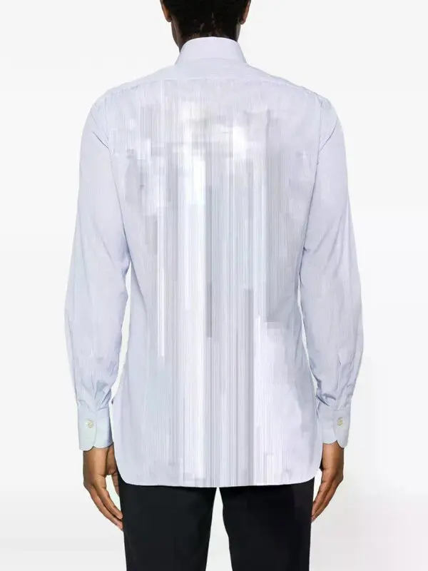 Kiton Striped Cotton Shirt