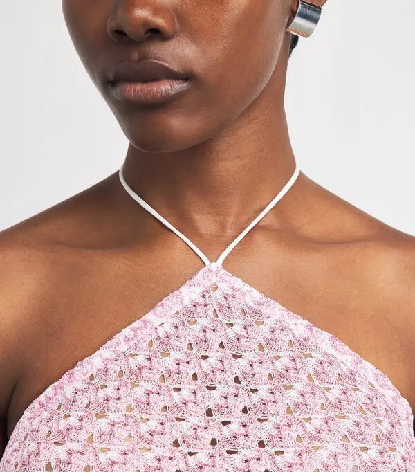 Missoni Metallic Halterneck Top - Pink