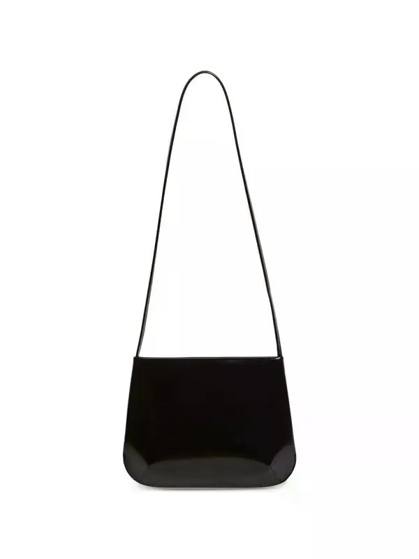 FANE Polished Finish Shoulder Bag - Black