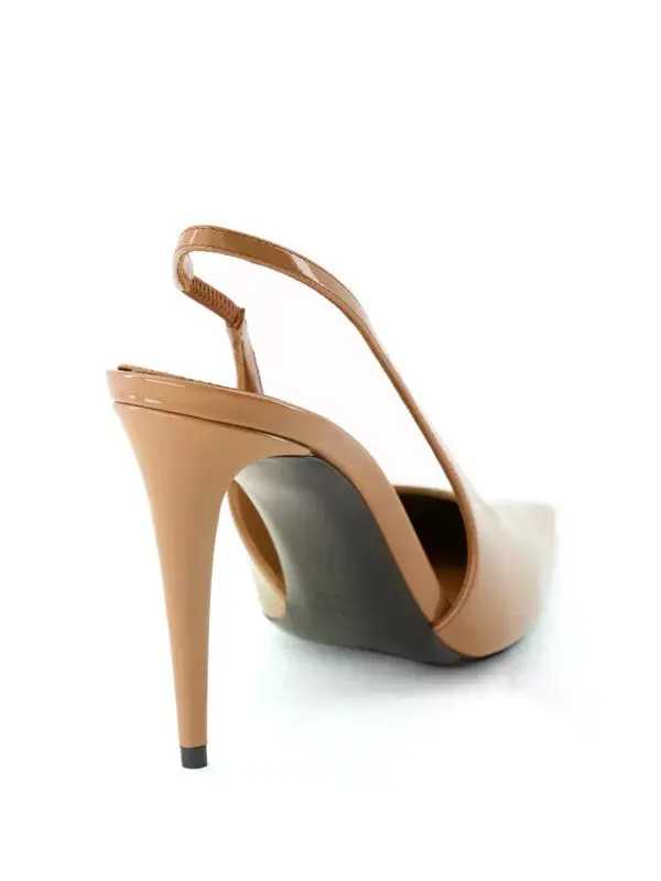 Saint Laurent Guermantes Pointed-toe Pumps - Neutrals