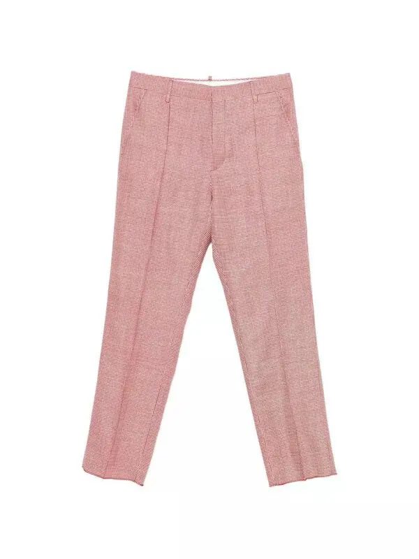 Dsquared2 Houndstooth Pattern Pressed Crease Trousers
