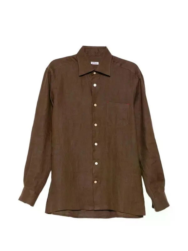 Kiton Linen Patch-pocket Shirt