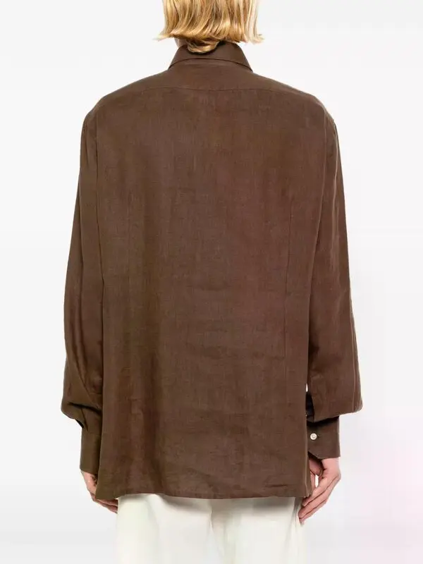 Kiton Linen Patch-pocket Shirt