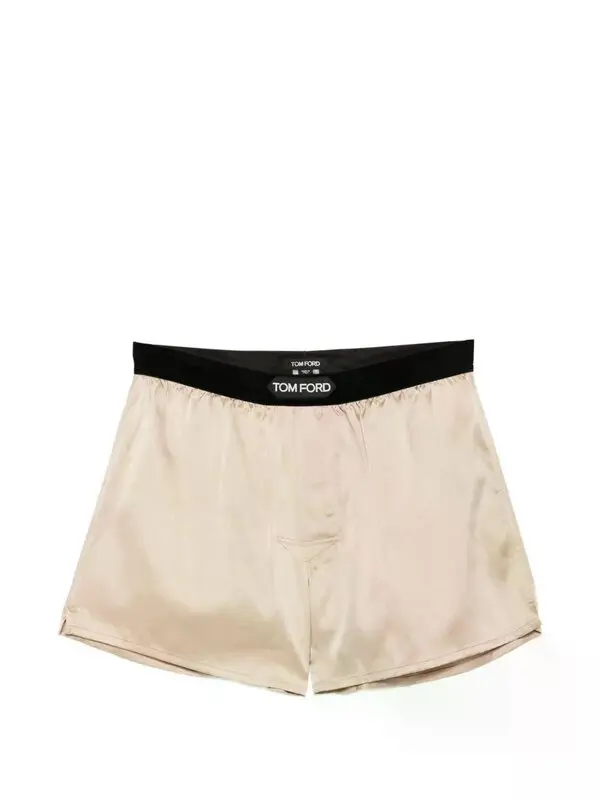 TOM FORD Logo-patched Boxer - Neutrals