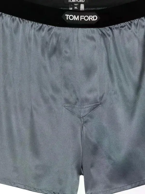 TOM FORD Logo-patched Boxer - Grey