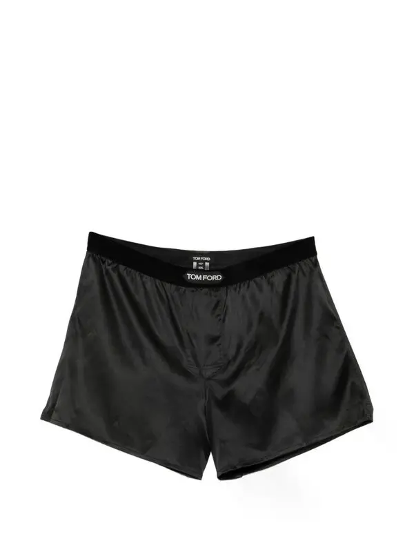 TOM FORD Logo-patched Boxer - Black