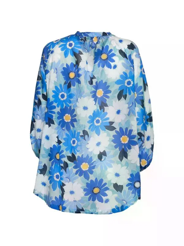 ROBERT FRIEDMAN Floral-print Puff Sleeve Shirt