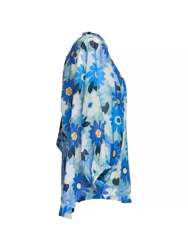 ROBERT FRIEDMAN Floral-print Puff Sleeve Shirt