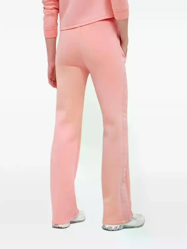 Guess Embossed Logo Drawstring Track Pants - Pink