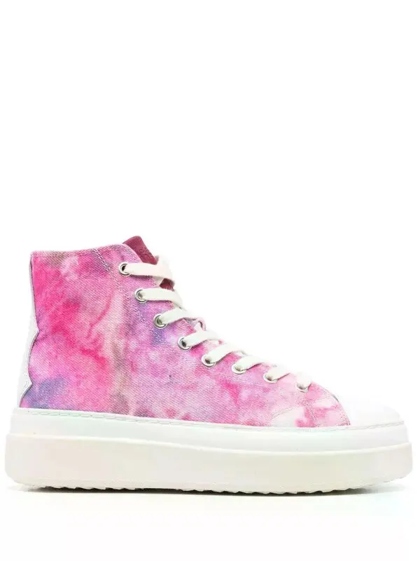Isabel Marant Étoile High Top Tie-dye Sneakers - Pink