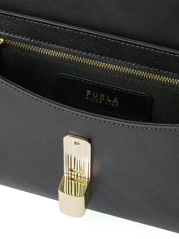Furla Iride Leather Cross Body Bag - Black