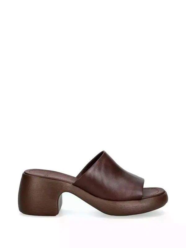 Camper Thelma Block Heel Platform Sandals - Brown