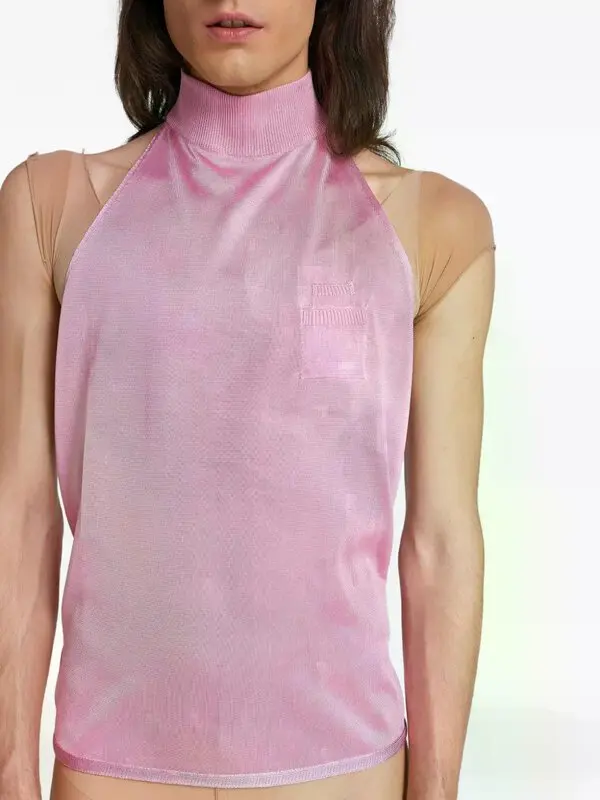 ROT Halter Neck Silk Top