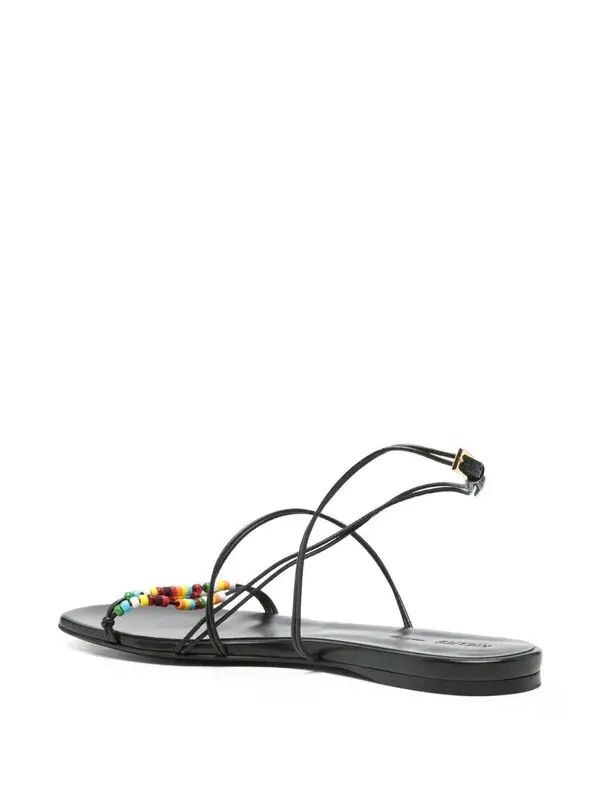 Khaite Embellished Strappy Flat Sandals