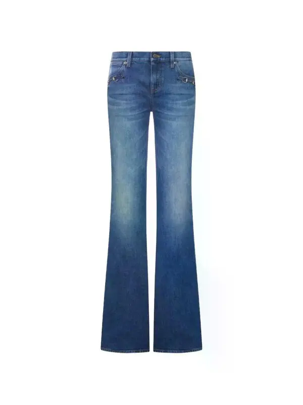 Gucci Horsebit Flared Jeans - Blue