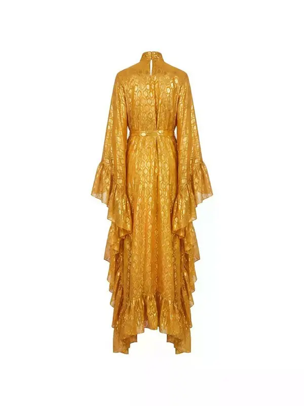 TALLER MARMO Eccentrica Ruffled Maxi Dress - Yellow