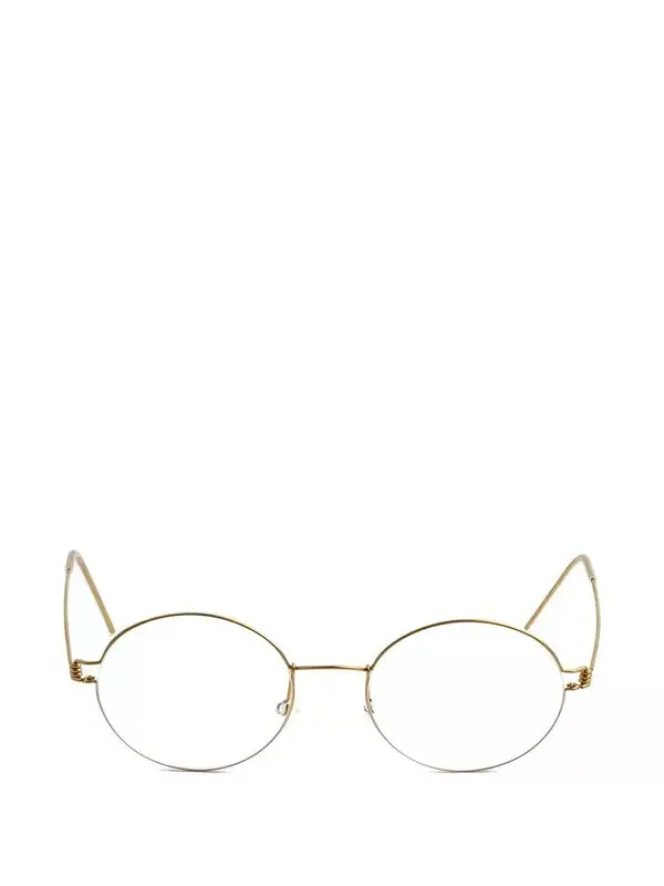 LINDBERG Dakota Round-frame Eyeglasses - Gold