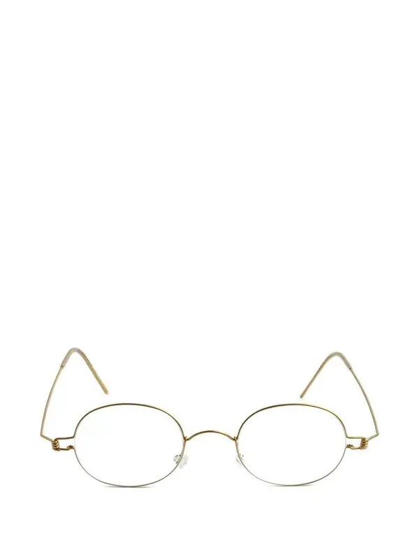 LINDBERG Round-frame Titanium Glasses - Gold