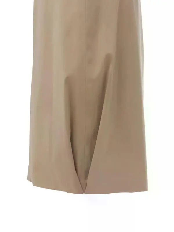 Celine 1990s Beige Pencil Mini Skirt