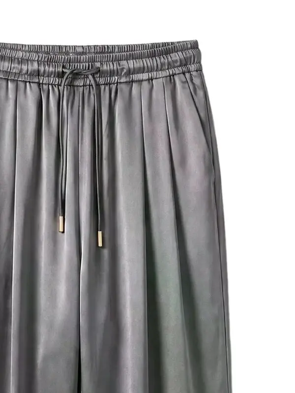 DANAME Drawstring Satin Track Pants