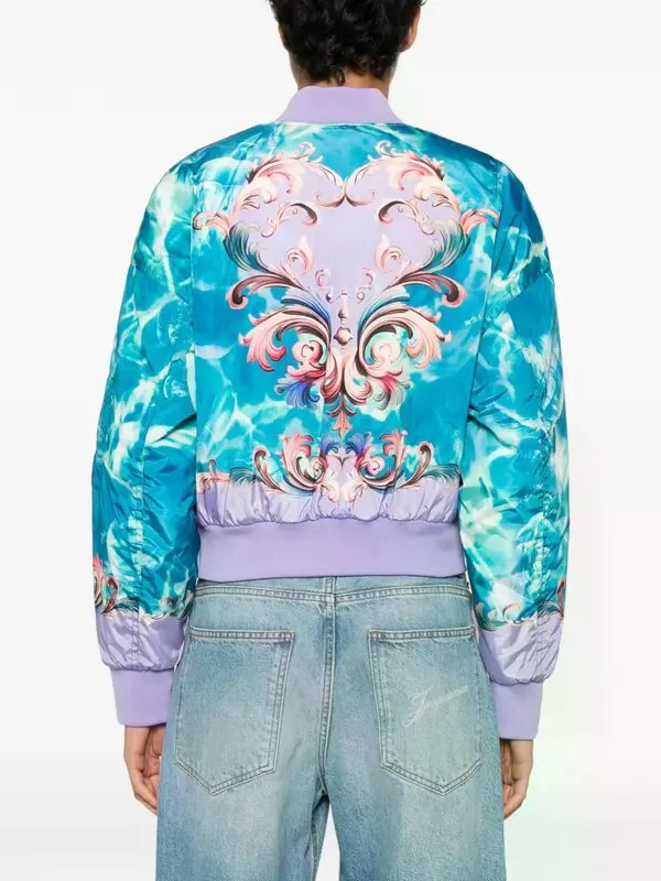 Versace Reversible Floral-print Bomber Jacket