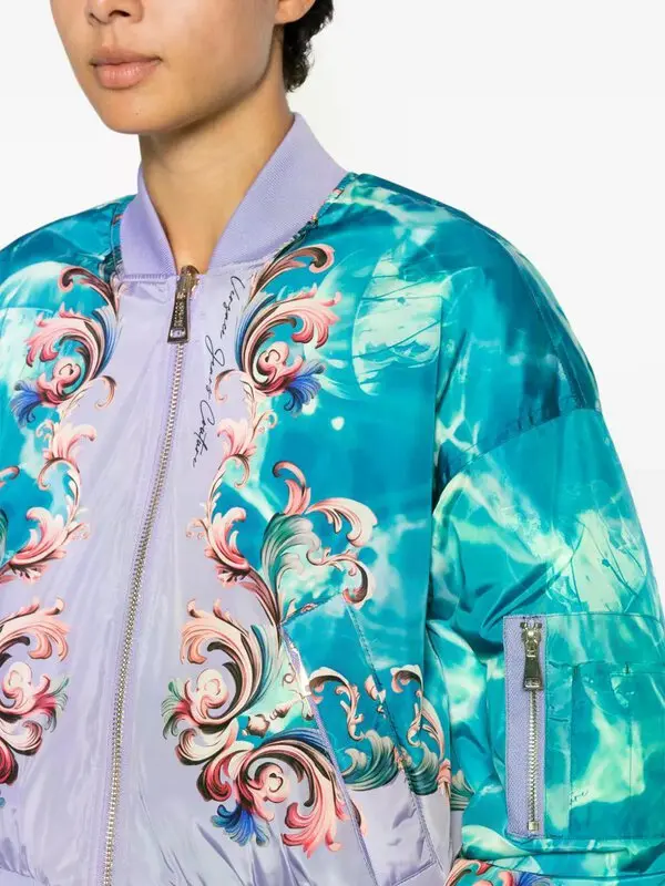 Versace Reversible Floral-print Bomber Jacket