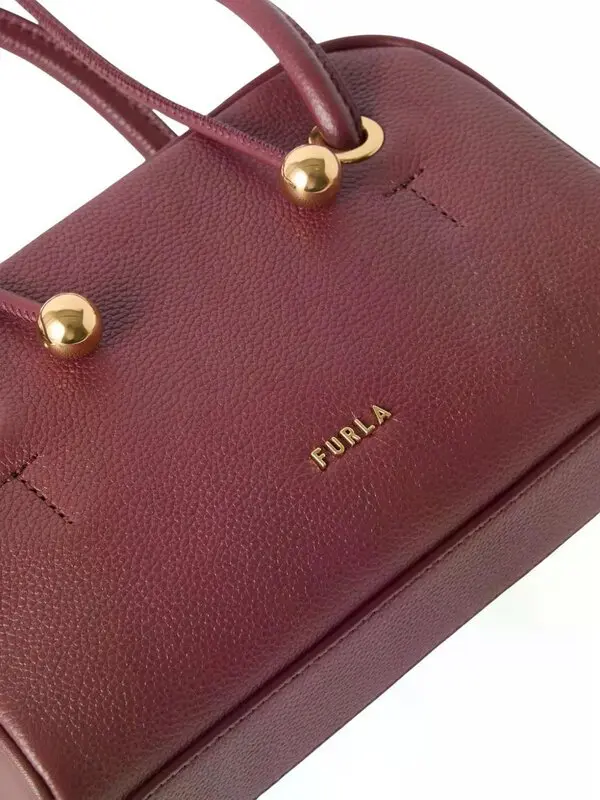 Furla Xl Dome Leather Cross Body Bag - Red
