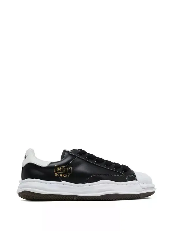 Mihara Yasuhiro Blakey Leather Sneakers - Black