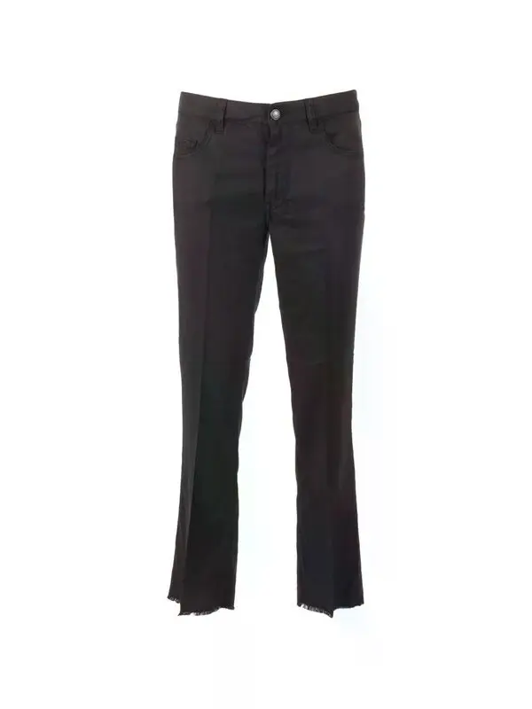 FAY Fringed-hem Five-pocket Trousers