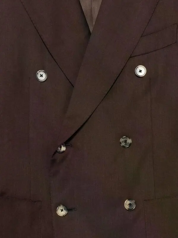 Caruso Double-breasted Peak-lapel Jacket