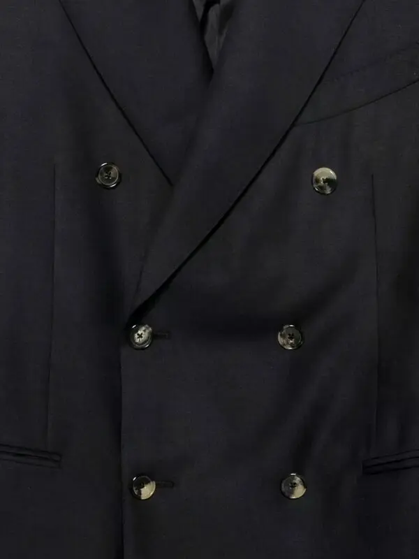 Caruso Double-breasted Peak-lapels Jacket