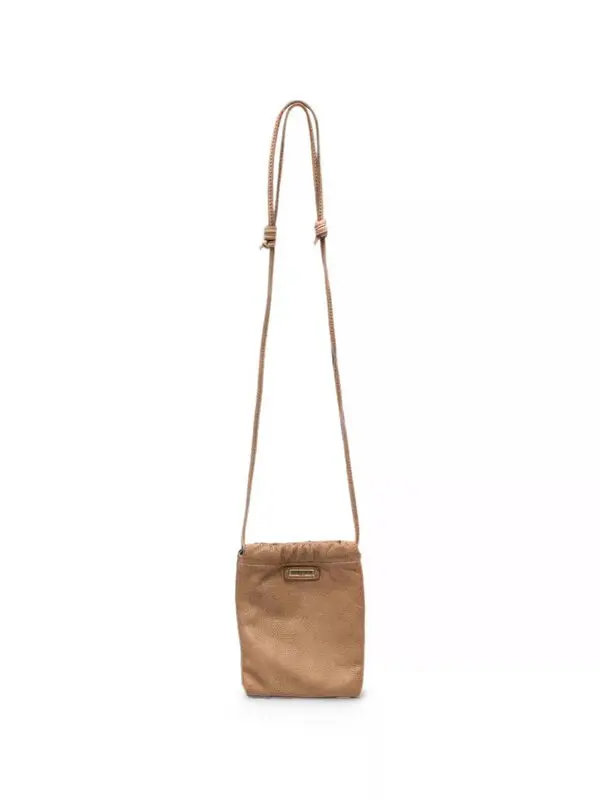 CATERINA LUCCHI Eva Garment-dyed Leather Cross Body Bag - Neutrals