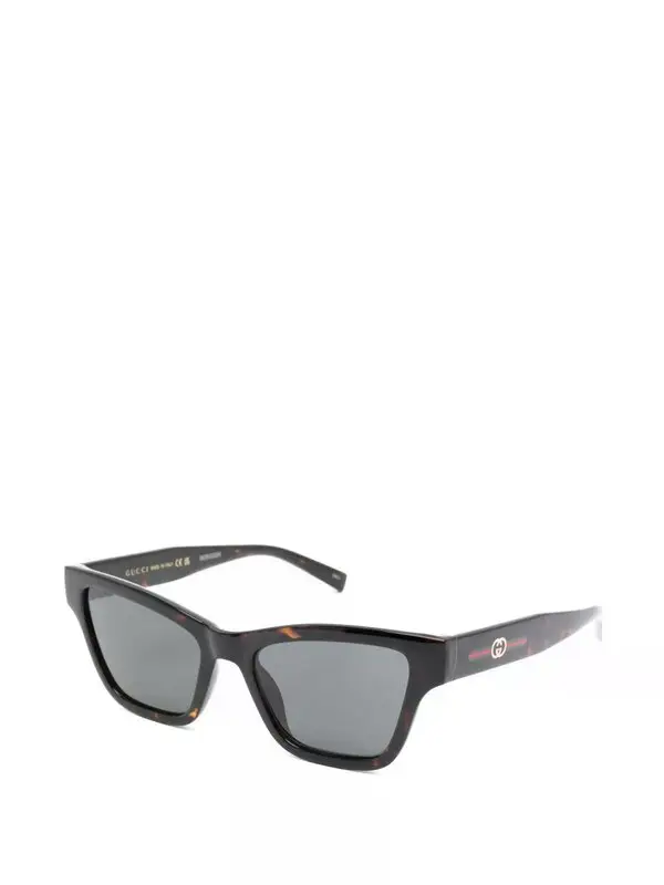 Gucci Tortoiseshell-effect Square-frame Sunglasses