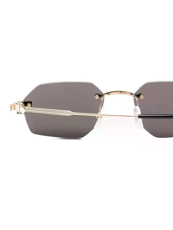 Cartier Rimless Geometric Sunglasses