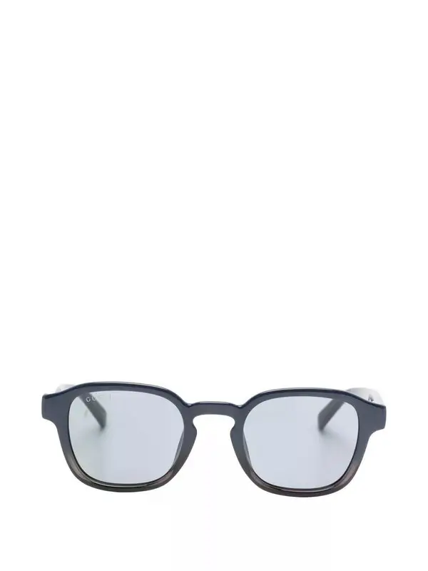 Gucci Logo-print Square-frame Sunglasses - Blue