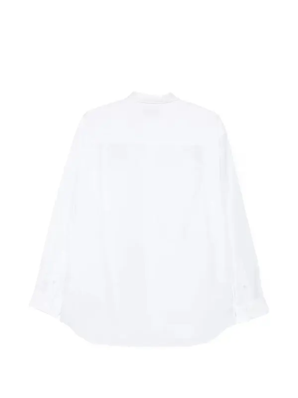 Comme Des Garçons Logo-embroidered Chest-pocket Shirt