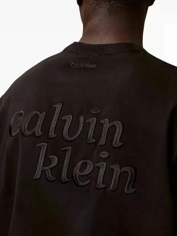 Calvin Klein Logo-embroidered T-shirt