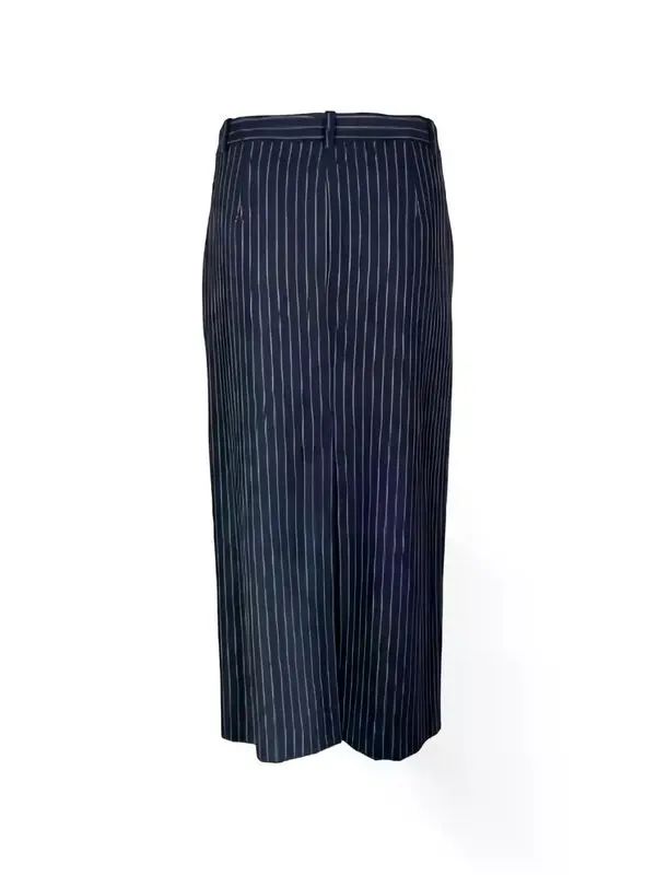 Pinko Pinstriped Pencil Maxi Skirt