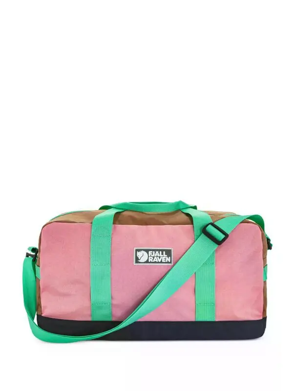 Fjallraven Colour-block Logo Patch Holdall Bag - Pink