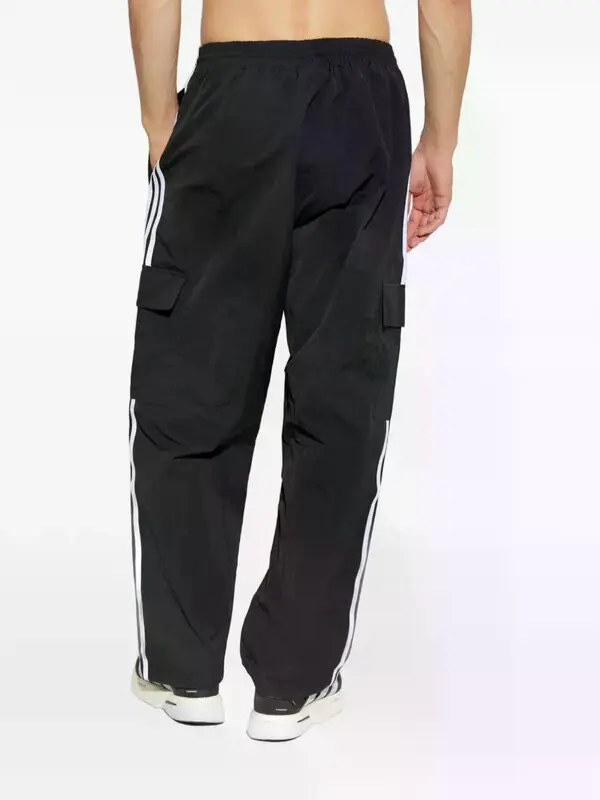 Adidas Logo-embroidered Side-stripe Cargo Pants