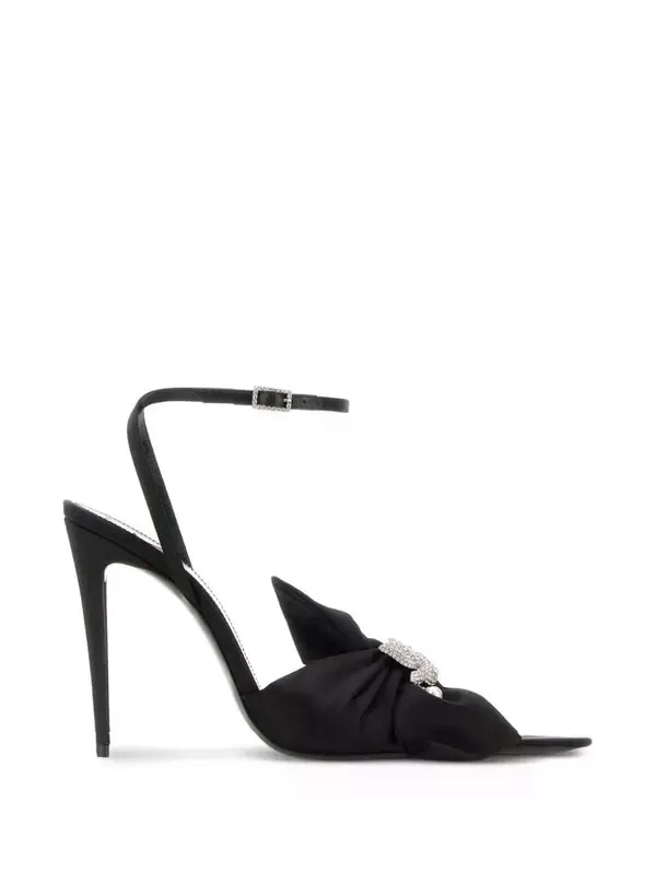 Saint Laurent Dove Crystal-embellished Pumps - Black