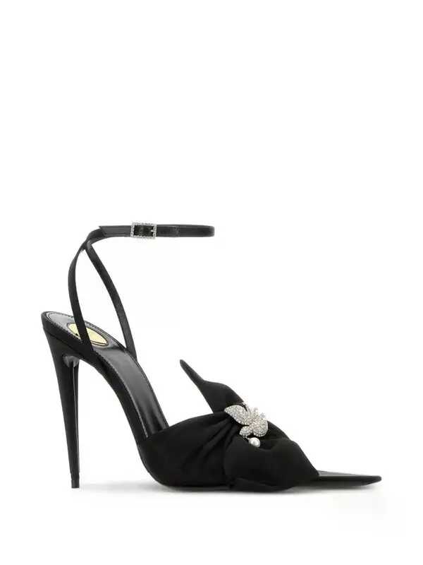Saint Laurent Dove Crystal-embellished Pumps