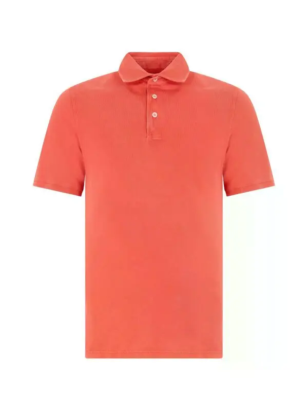 Fedeli Short-sleeve Polo Shirt - Orange