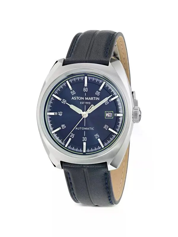 ASTON MARTIN WATCHES Automatic Stainless Steel Cushion Case Watch With Dial