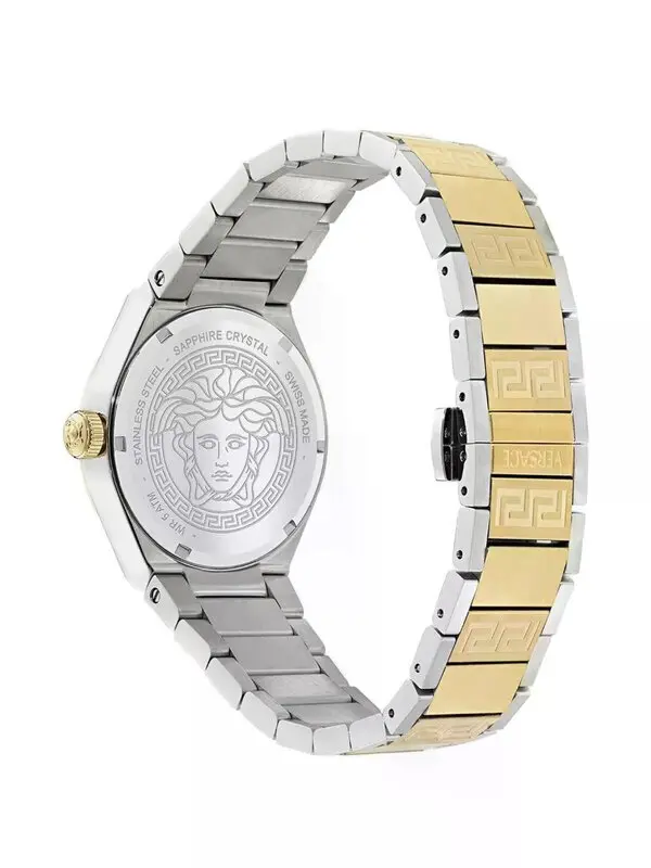 Versace V-auria 35mm Watch With Two-tone Bracelet
