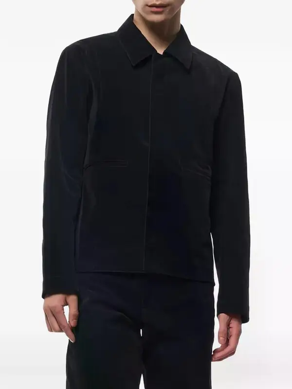 OMAR AFRIDI Francis Flocked Denim Jacket