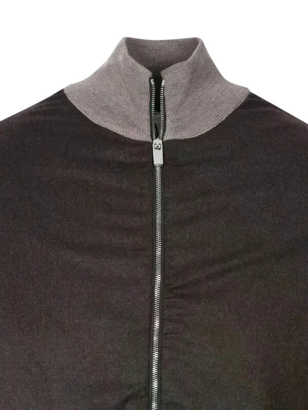 TOMBOLINI Panelled Turtleneck Cardigan