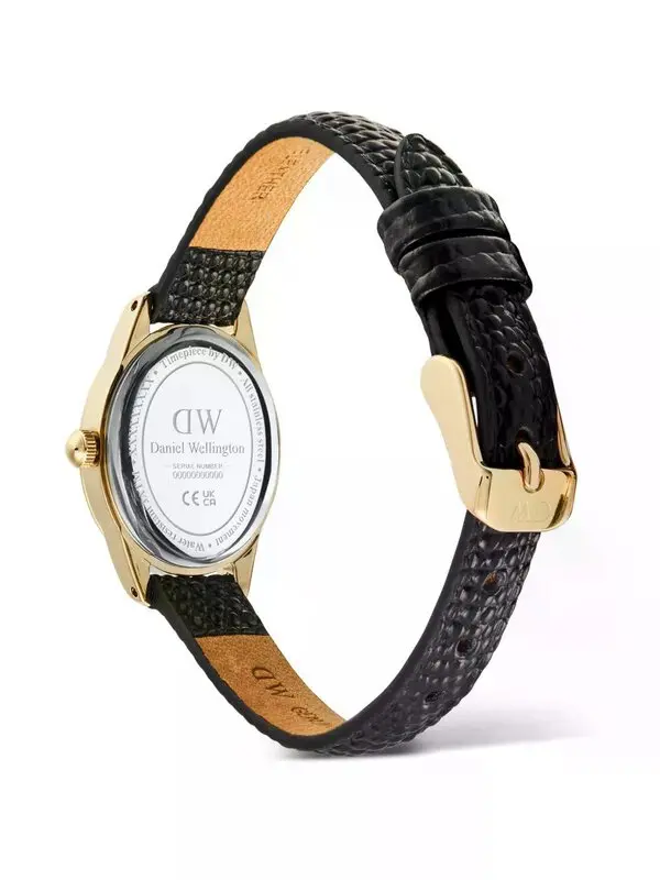 DANIEL WELLINGTON Ophelia Mini Guilloché 22mm Watch - Gold