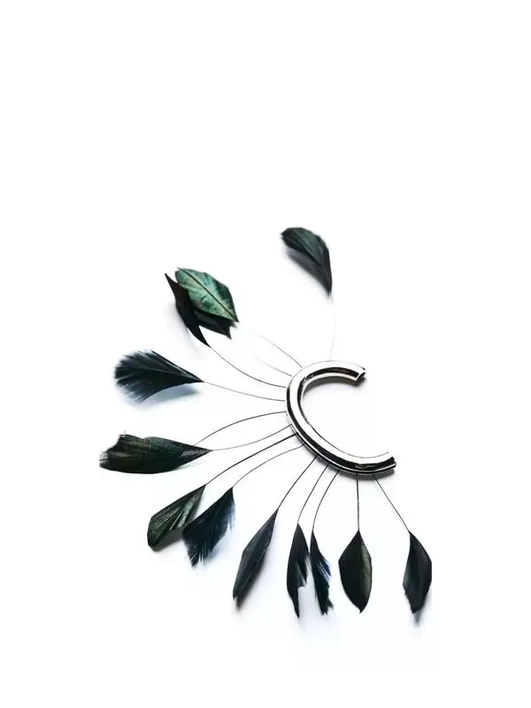 Patrizia Pepe Feather-trim Ear Cuff