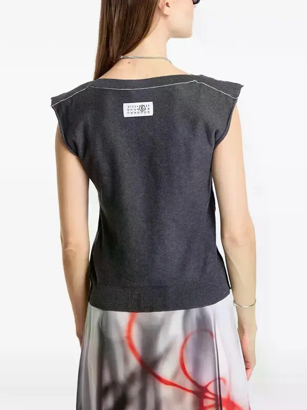 MAISON MARGIELA Short-sleeved Top With Logo Patch